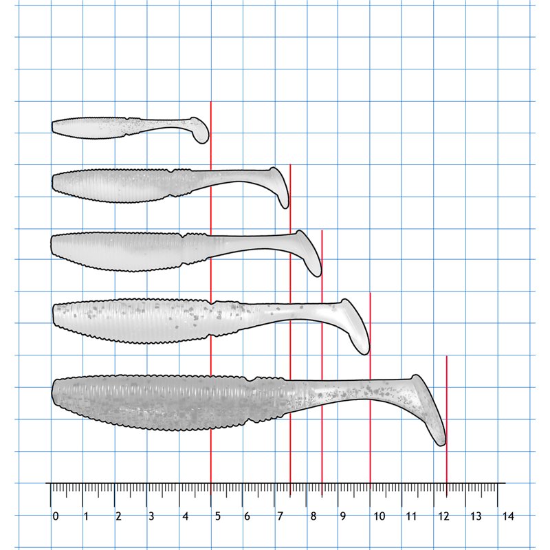 Power Grub 10cm Transparent lemon Ripper